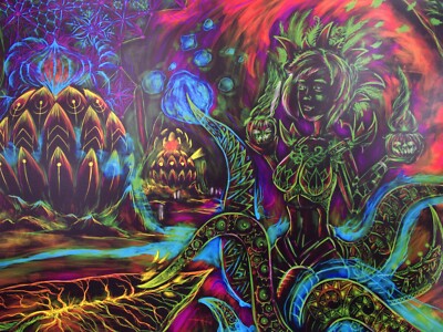 Cecaelia The Sea Demon / Sea Witch / XXL Giant 5f/t Psychedelic ...