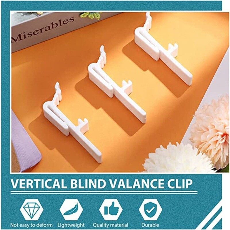 Mini Blind Valance Clips 1pc/12pcs Valance Retainer Clip Vertical Blind ...