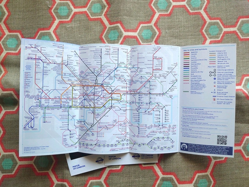 10x NEW July 2025 Tube Map TfL London Underground LATEST | eBay UK