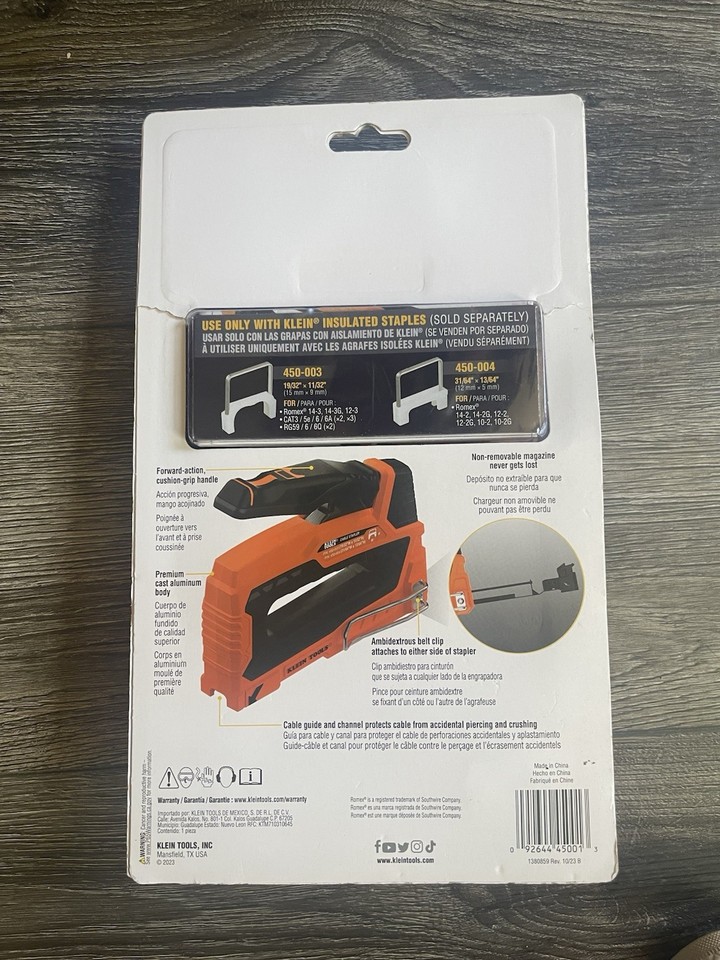 Klein Tools 45001 Loose Cable Stapler | eBay