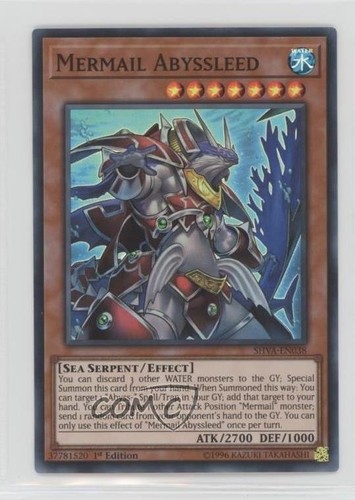 Mermail Abyssleed (SR) 1st Ed. YuGiOh Shadows in Valhalla #SHVA-EN038 ...