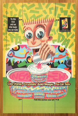 1996 Dannon Sprinklins Yogurt Vintage Print Ad/Poster 90s Kid Food ...