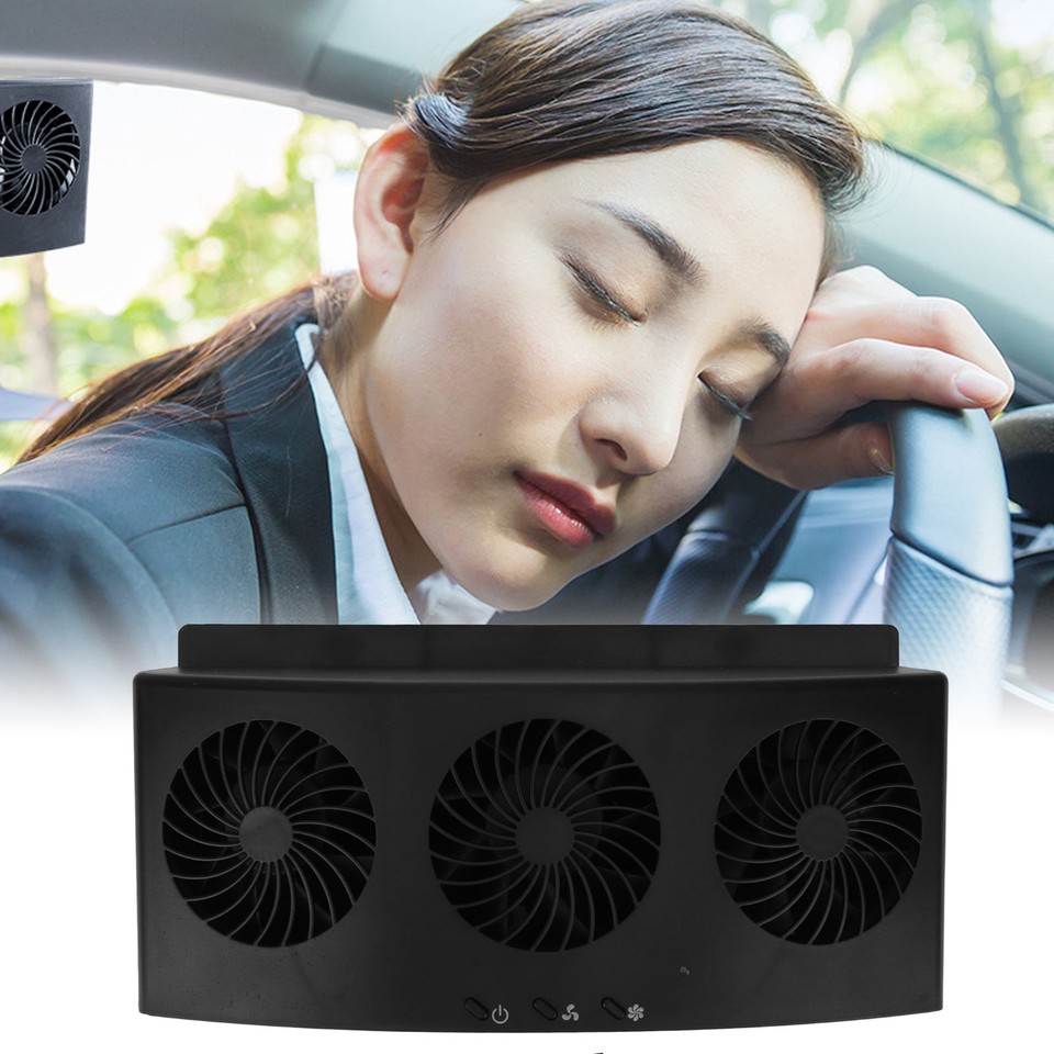 3-Fan USB Powered Car Auto Cool Fan Cooler Window Air Vent Exhaust ...