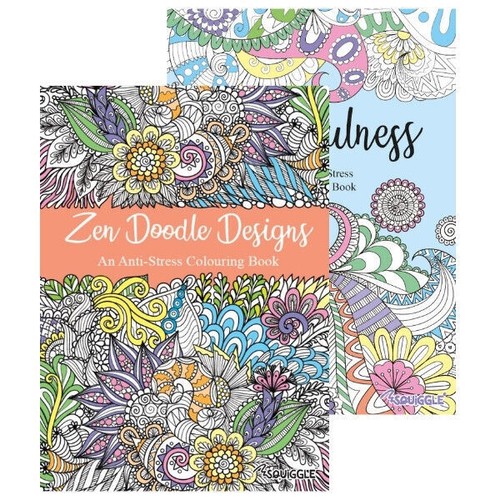 Set 2 Adulte Anti Stress Coloriage Livres Zen Doodle & Mindfulness Tout ...