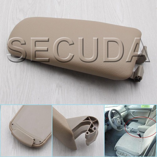 HQ Beige Leather Armrest Center Console Arm Rest Cover for Audi A4 B6 ...