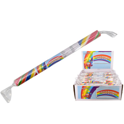 Traditional Seaside Rock Rainbow Fruit Flavour Fruity Sticks Of Rock 1 ...