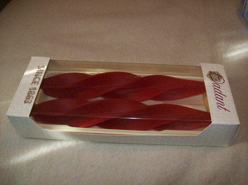 NEW Dadant & Sons 12” Feather Cranberry Beeswax Candles | eBay