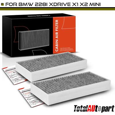 2pcs Activated Carbon Cabin Air Filter for BMW X2 F39 2021-2022 i3 Mini ...