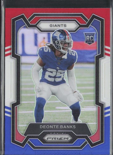 2023 Panini Prizm #376 Deonte Banks Red White and Blue Rookie New York ...
