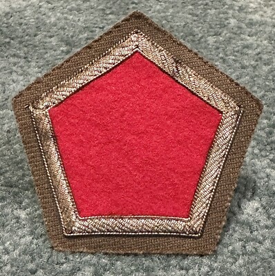 Original Korean War 5th RCT Regimental Combat Team Theater Made Bullion ...