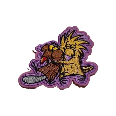 Nickelodeon Nick Box Angry Beavers Norb & Daggett Iron On Patch | eBay