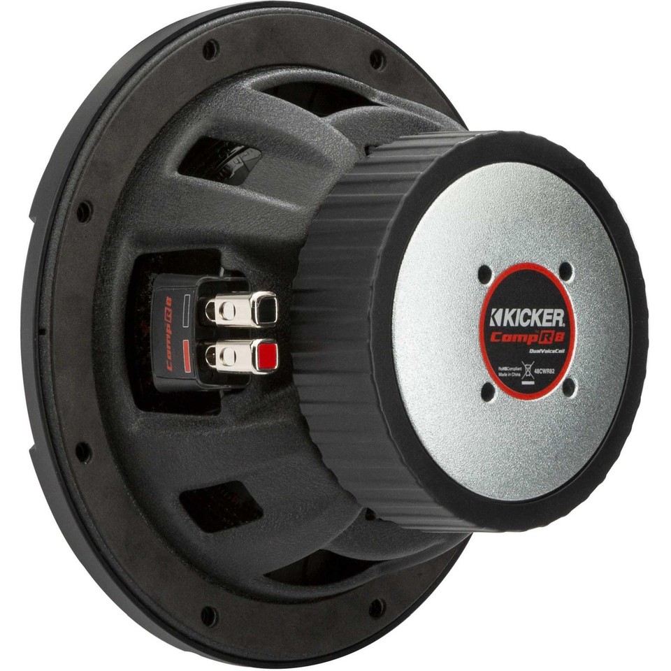 Kicker 8 Inch Comp R Woofer Includes Two 48CWR82 Virtual 2 ohm Package ...