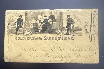 1865 Civil War illustrated Congressional Free Frank Cover - Donation ...