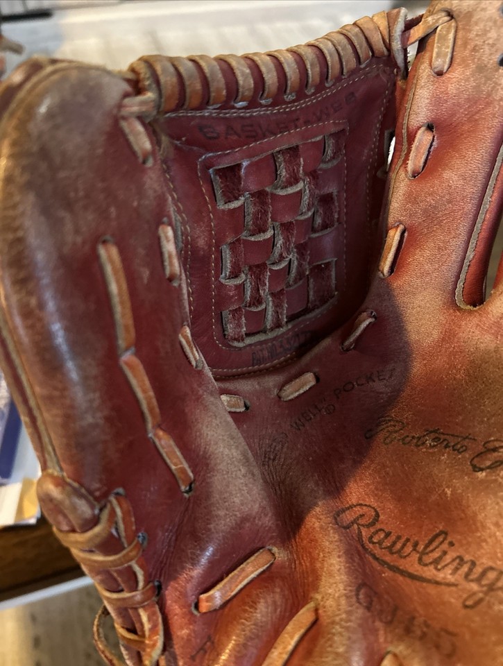 Vintage Roberto Clemente Rawlings GJ65 Baseball Glove Mitt RH Thrower ...