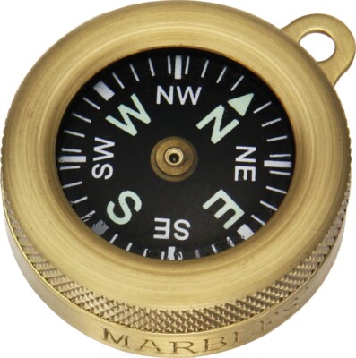 Marbles Pocket Compass Revolving Black Face With Luminous Dial Compact ...