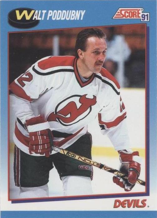 1991-92 Score Canadian - Walt Poddubny #400 Bilingual for sale online ...