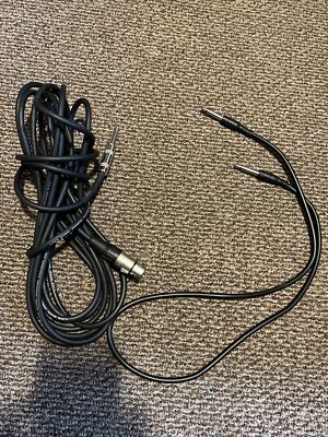 Livewire Essential Microphone Cable 15 ft. Black Plus One Small Guitar ...