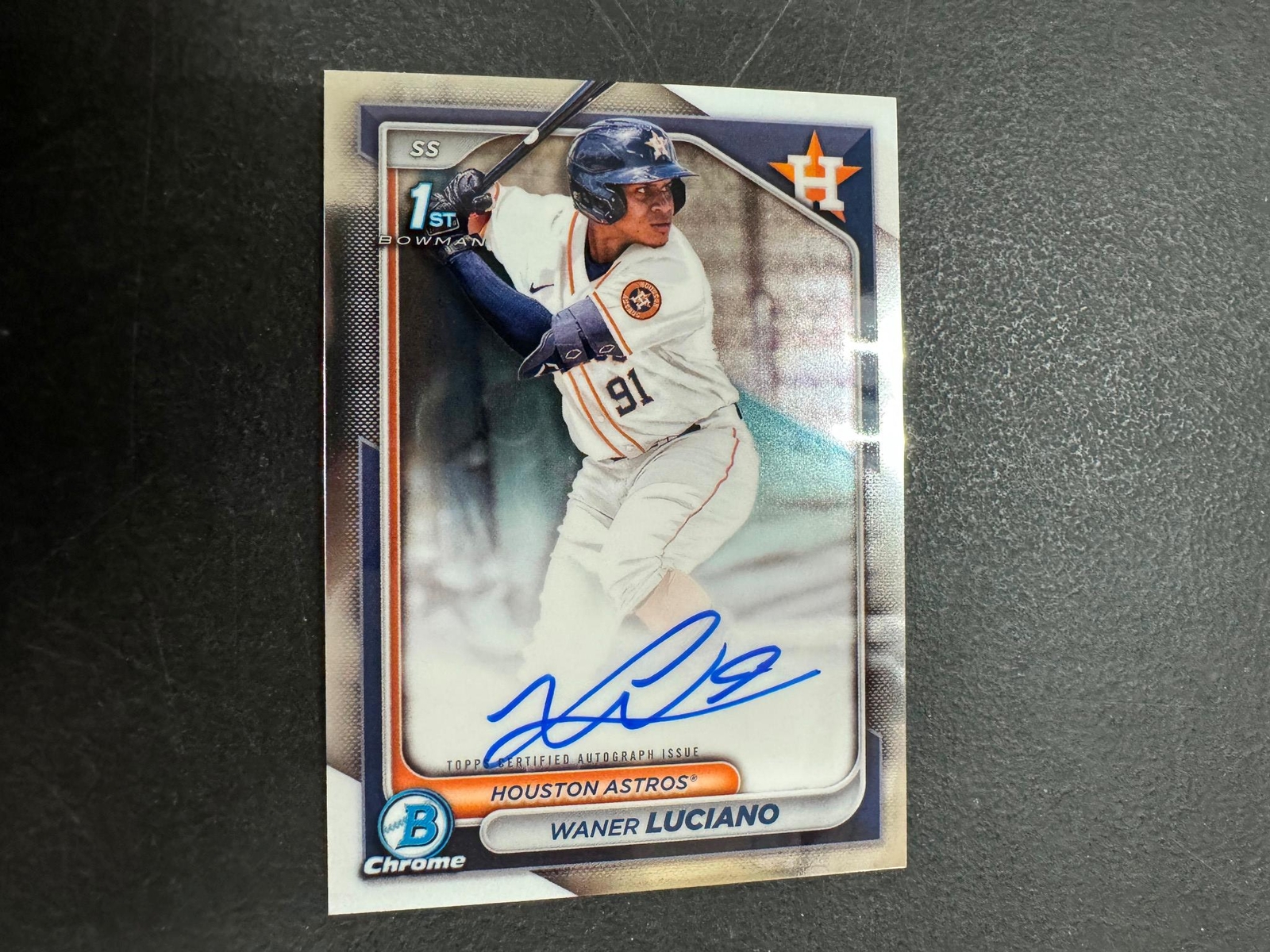 WAner Luciano 2024 Bowman Chrome Auto Autograph 1st RC Houston Astros ...