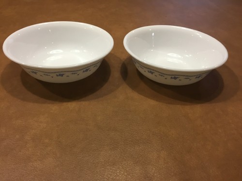 2 VINTAGE CORELLE BY CORNING BOWLS BLUE FLOWER PATTERN | eBay