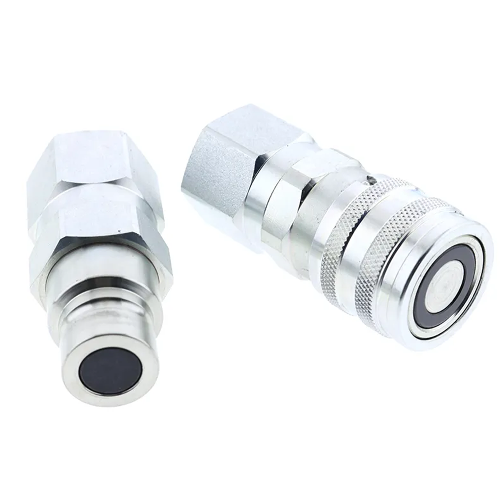 Male&Female Hydraulic Flat Face Quick Coupler Kit 195-6525 195-6526 for ...