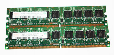 OEM 1gb (2 x 512mb) PC2-4200 ECC Memory--Dell Poweredge 860 SVP 1U Rack ...