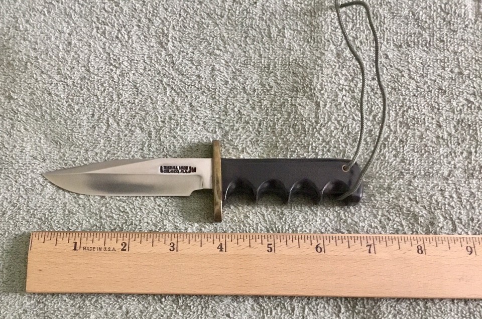 Randall Made Knife Mini Model 14 Attack Knife Black Micarta SN # 967 New | eBay
