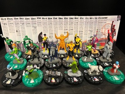 Heroclix DC Lot of 19 Lantern Legacy: Kyle Rayner, Gambler, Rot Lop Fan ...