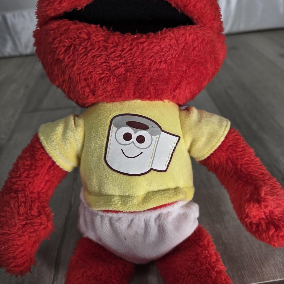 Sesame Street 2023 Elmo Potty Time Plush Doll Stuffed Soft Toy 13 ...
