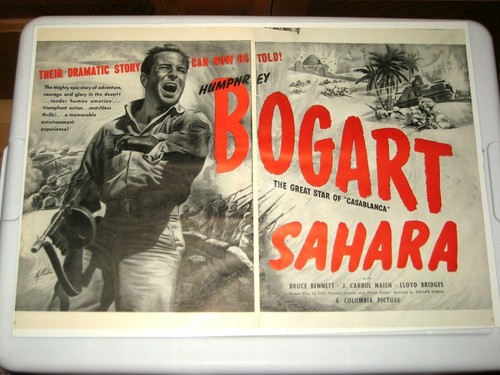 Humphrey Bogart-SAHARA-WW2 Magazine Centerfold Insert-Other Pages-Great ...