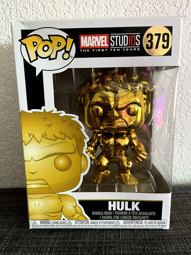 Funko Pop! Marvel STUD10 Hulk N°379 Gold Chrome | eBay