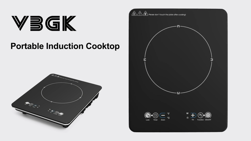 Induction Cooktop 1 Burner Electric Hot Plate Induction Cooker 110V ...
