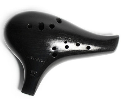 Noble Bass Ocarina / Base C / Black Color / Ceramics Ocarina / Solo ...