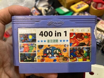 Famicom Game NES 400in1 with Bubble Bobbles (IC Chips, Re-Printed Label ...