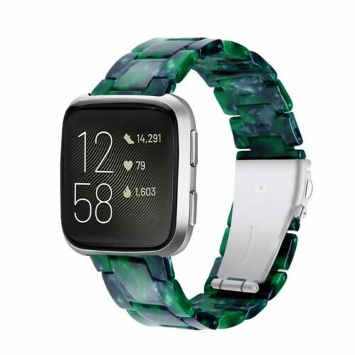 Waterproof Resin Watch Band Strap Wristbands for Fitbit Versa 2 / Versa ...