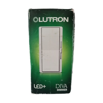 Lutron DVCL-153PR-WH Diva 120V Single Location or 3-Way CFL/Digital LED ...