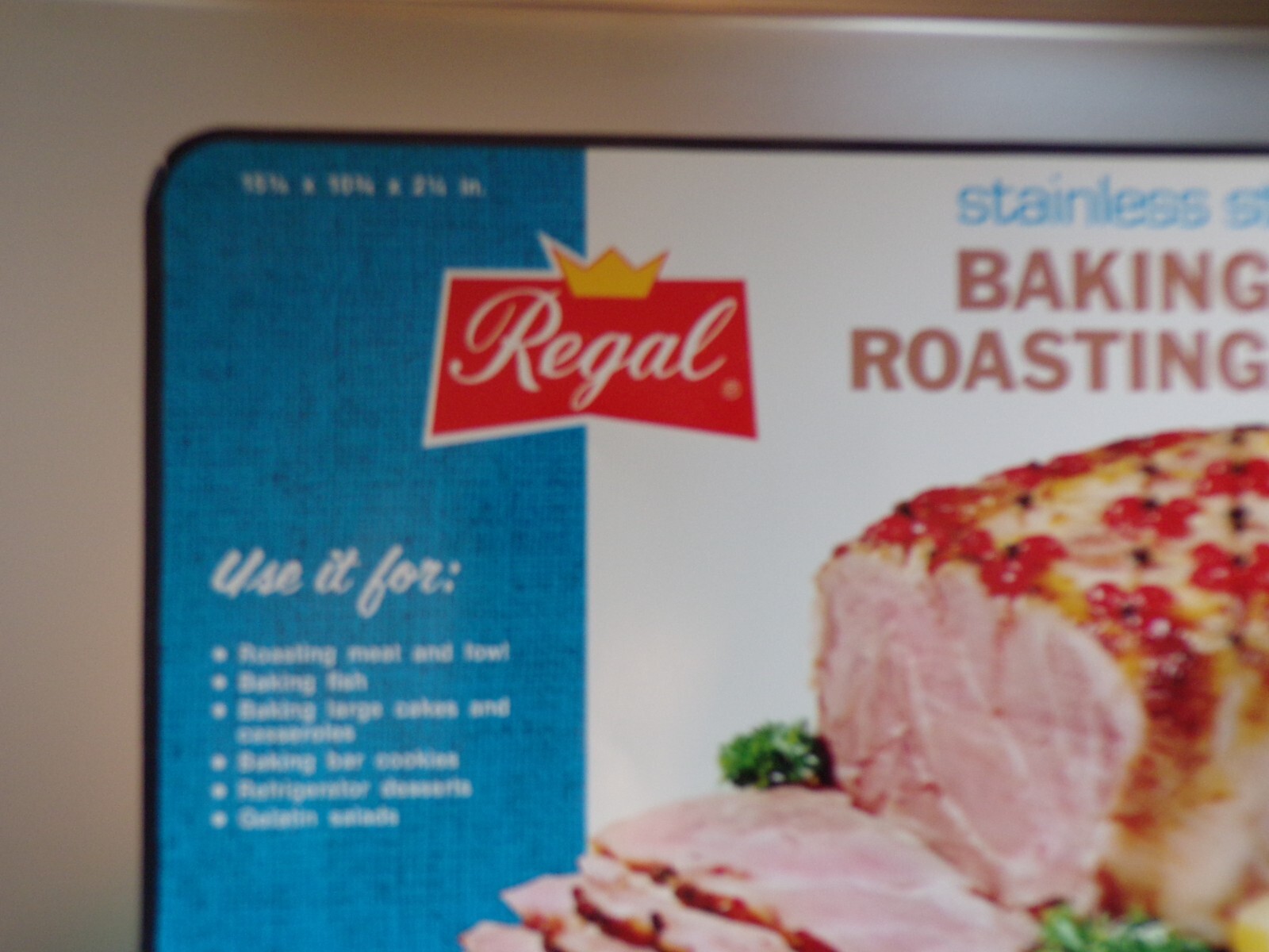 VTG Regal K1816-1 Stainless Steel Baking & Roast Pan 15 1/4" x 10 3/4 ...