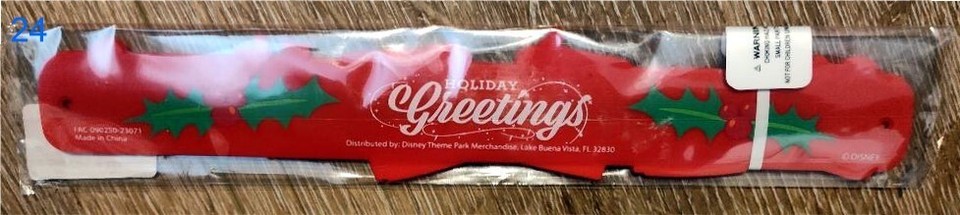 Disney Characters - Holiday Slap Wrist Bracelet - New, Still Sealed | eBay
