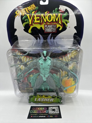 Lasher Venom Planet of the Symbiotes ToyBiz Action Figure Spider-Man ...