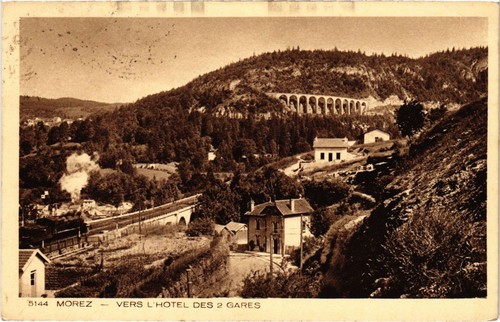 CPA Morez- vers l'Hotel des 2 Gares FRANCE (1043613) | eBay
