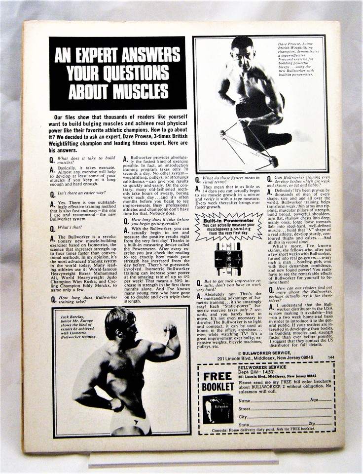 Masters Of Self Defense Magazine October 1974 Goju Judo Martial Arts ...