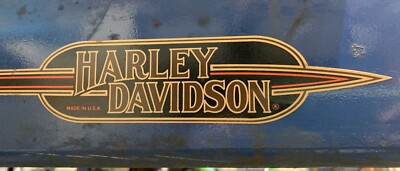 HARLEY DAVIDSON GENUINE NOS OEM FXR TANK DECAL RARE ORANGE RIGHT ...