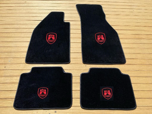 For vw beetle wolfsburg pre bug floor mat mats carpet black set of4 ...