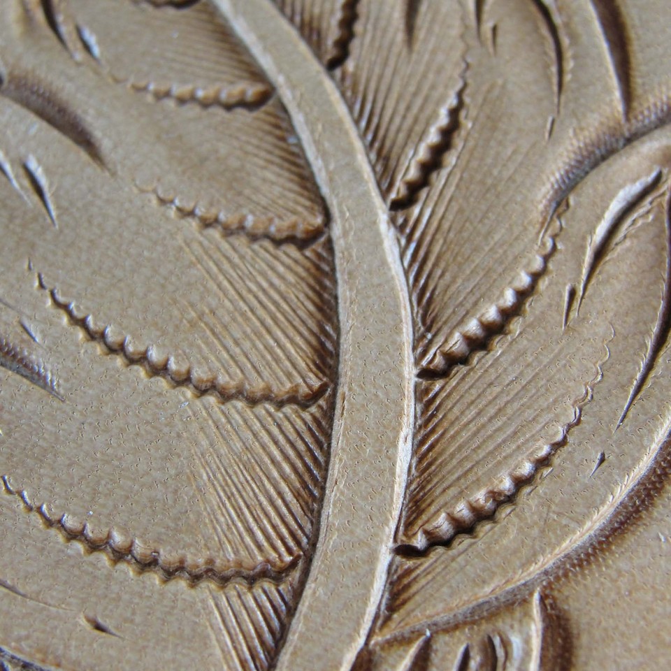 Leaf Liner Leather Stamp, Stainless Steel Leather Stamping Tool ...
