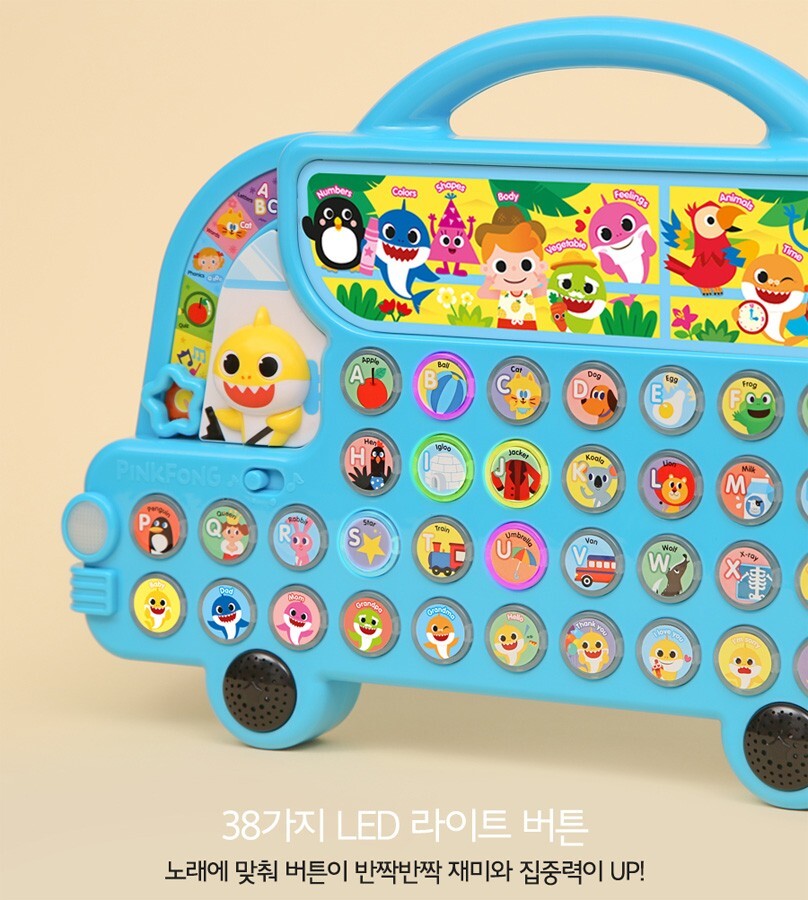 Pinkfong - Baby Shark ABC Alphabet Bus Preschool Toy Melody Education ...