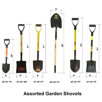 Garden Shovels, Steel Scoop W. D-Gip Handel, See Description, Picked ...