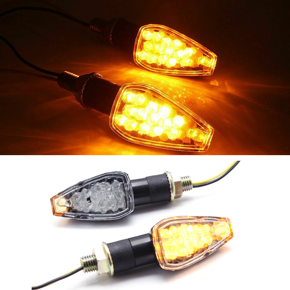 Motorcycle Turn Signals LED Indicator Lights Blinker For Yamaha FZ07 ...