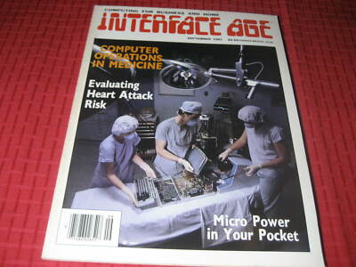 VTG SEPTEMBER 1981 INTERFACE AGE COMPUTER MAGAZINE COMPUTER OPERATIONS ...
