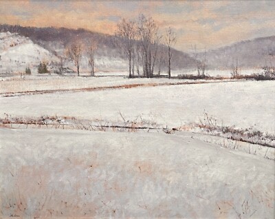 21th Century American landscape artist Peter Poskas "Winter Scene" | eBay