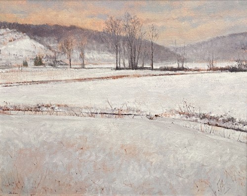 21th Century American landscape artist Peter Poskas "Winter Scene" | eBay