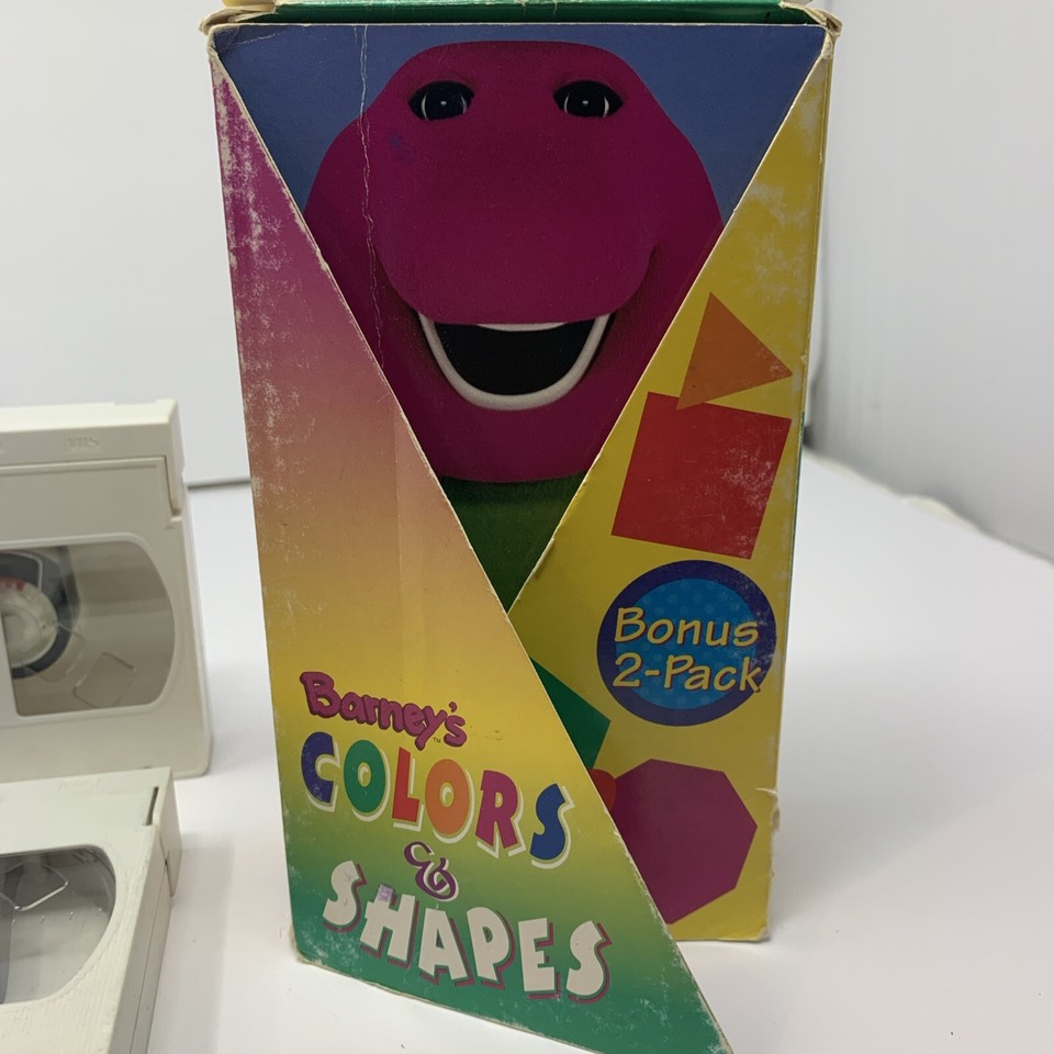 Barney Colors & Shapes Bonus 2-Pack VHS Video Tape 45986020161| eBay